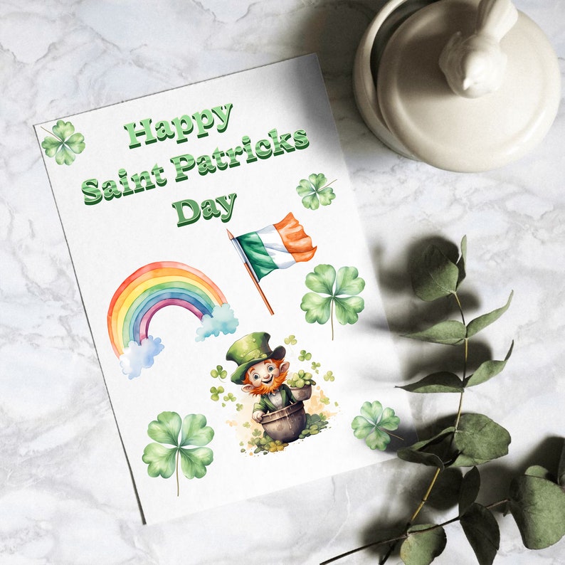 Watercolor Leprechaun PNG Clipart Printable Leprechaun DIY Leprechaun ...
