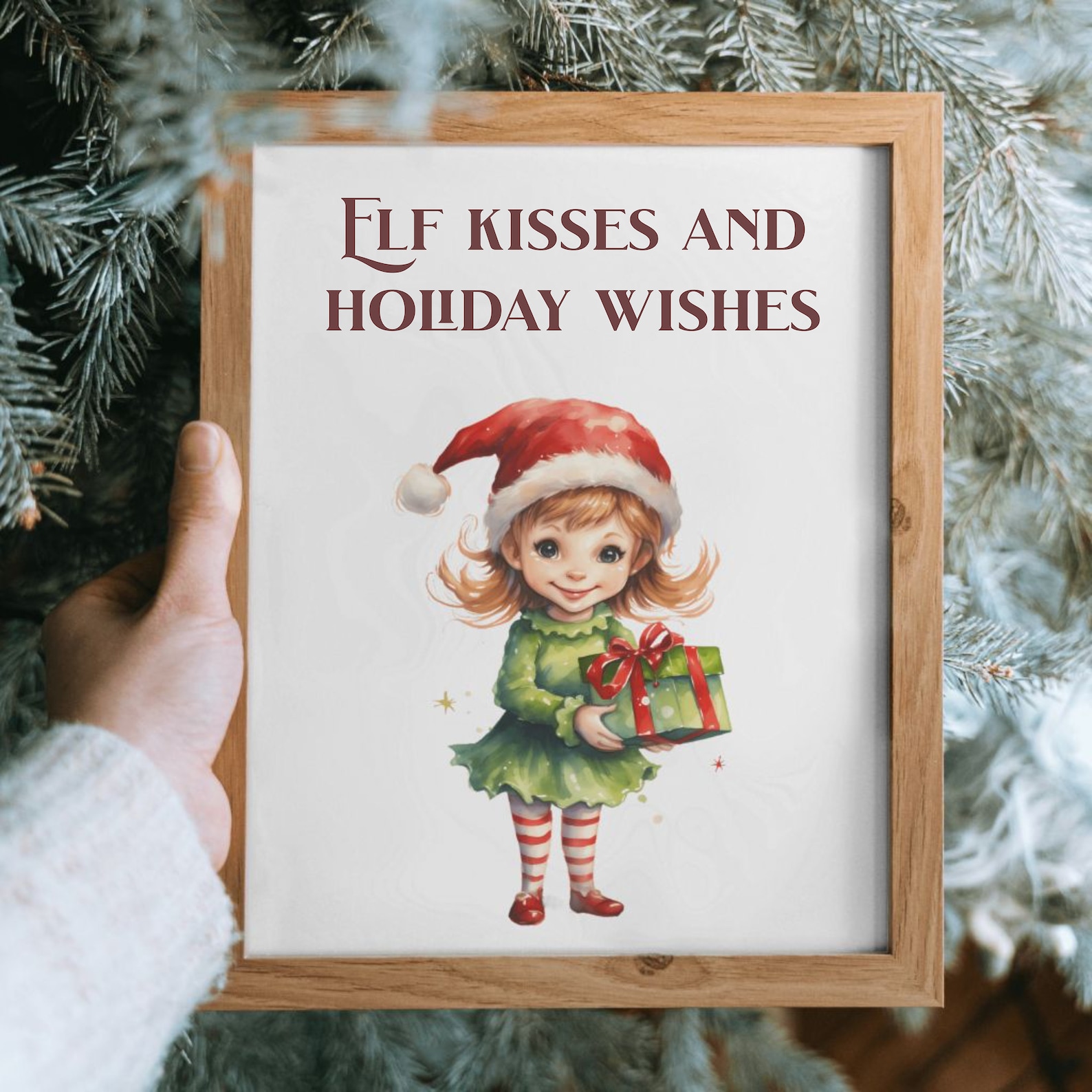 Christmas Elves Watercolor Clipart PNG Christmas Elf Clipart PNG ...