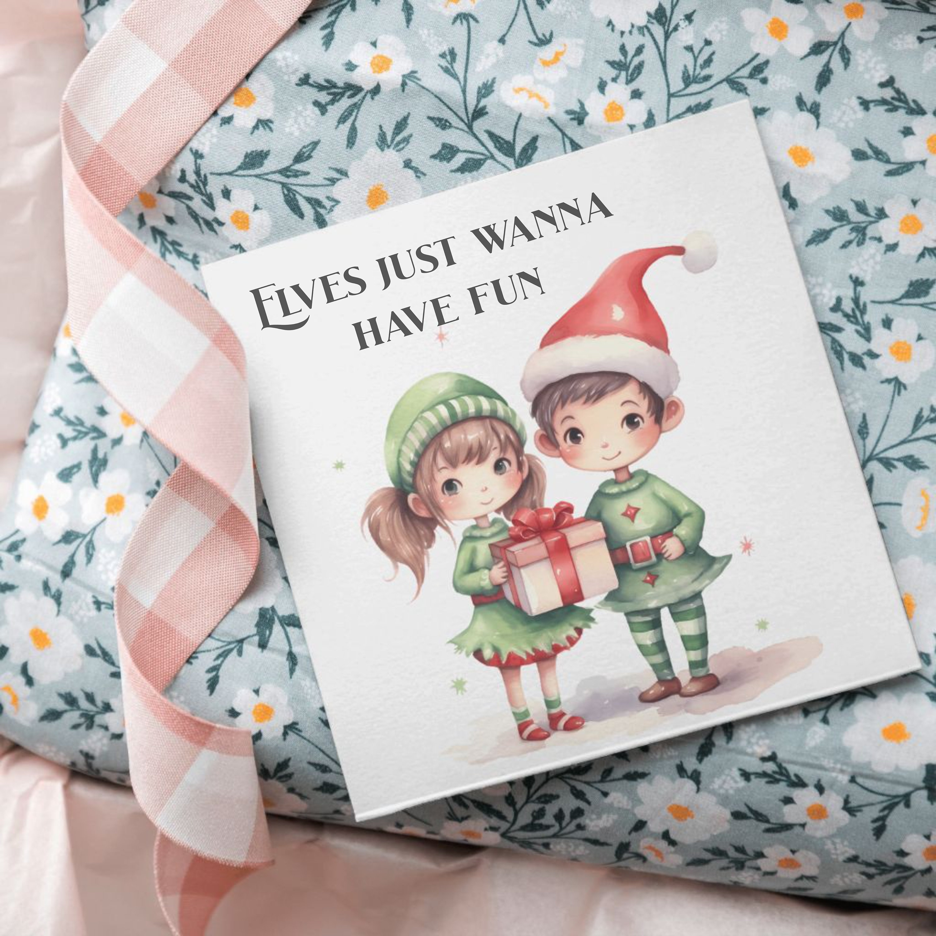 Christmas Elves Watercolor Clipart PNG Christmas Elf Clipart PNG ...