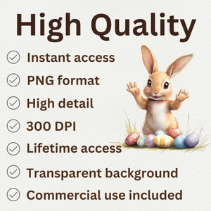 Watercolor Easter Clipart Bundle Easter Bunny Graphics Baby Bunny ...