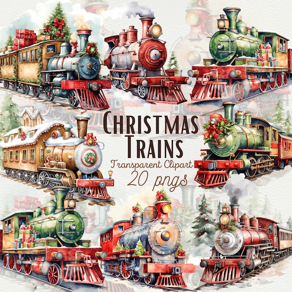 The Polar Express Clipart - Etsy
