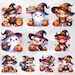 Watercolor Halloween Animal Clipart Bundle 32 PNG Halloween Clipart ...