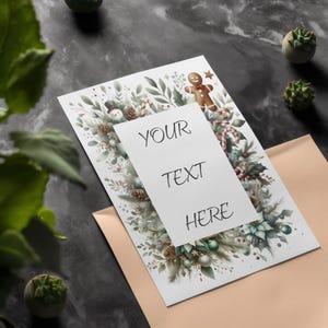 Watercolor Christmas Border Clipart Winter Floral Frame PNG Watercolor ...