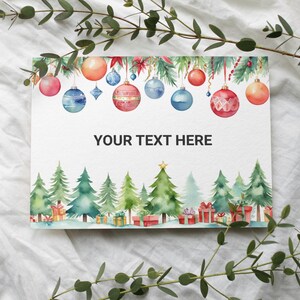 Watercolor Christmas Border Clipart Winter Floral Frame PNG Watercolor ...