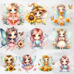 Watercolor Spring Fairy Clipart Magical Fairy Designs Clipart Nursery ...