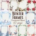 Watercolor Winter Border Clipart Winter Floral Frame PNG Watercolor ...