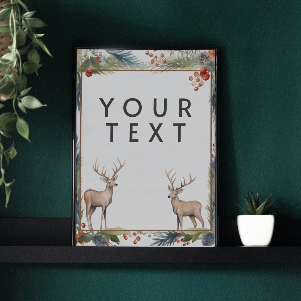 Watercolor Christmas Border Clipart Winter Floral Frame PNG Watercolor ...