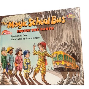1987 the Magic School Bus Hardcover Book Inside the Earth - Etsy
