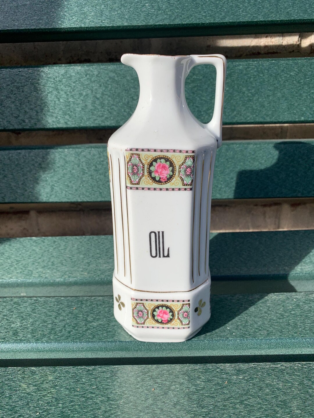 Antique Floral OIL Jar Mandel Brothers Dept Store Chicago - Etsy