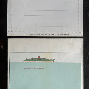 RMS Caronia Letter Card, Stationary Paper, Envelope - Etsy