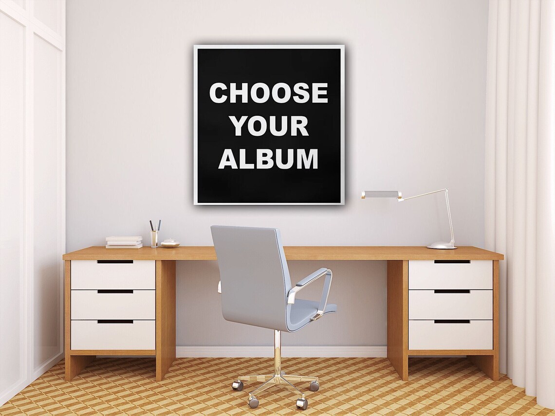 Choose Your Album Cover Square Music Art Framed Canvas - Etsy