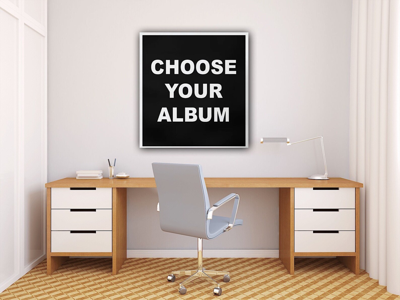 Choose Your Album Cover Square Music Art Framed Canvas - Etsy