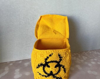 Crochet Biohazard Bin Pattern: Granny Square Fiber Art (PDF Pattern) - Etsy