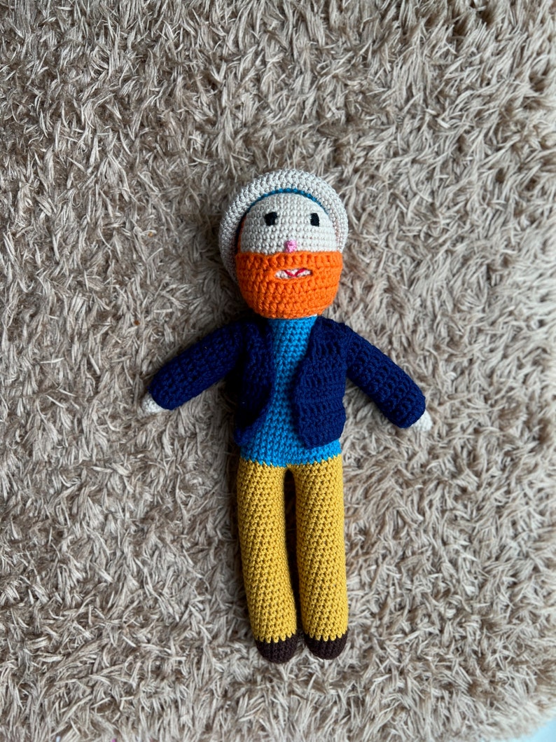 Crochet PDF Pattern-vincent Van Gogh Amigurumi, Famous Painter Crochet ...
