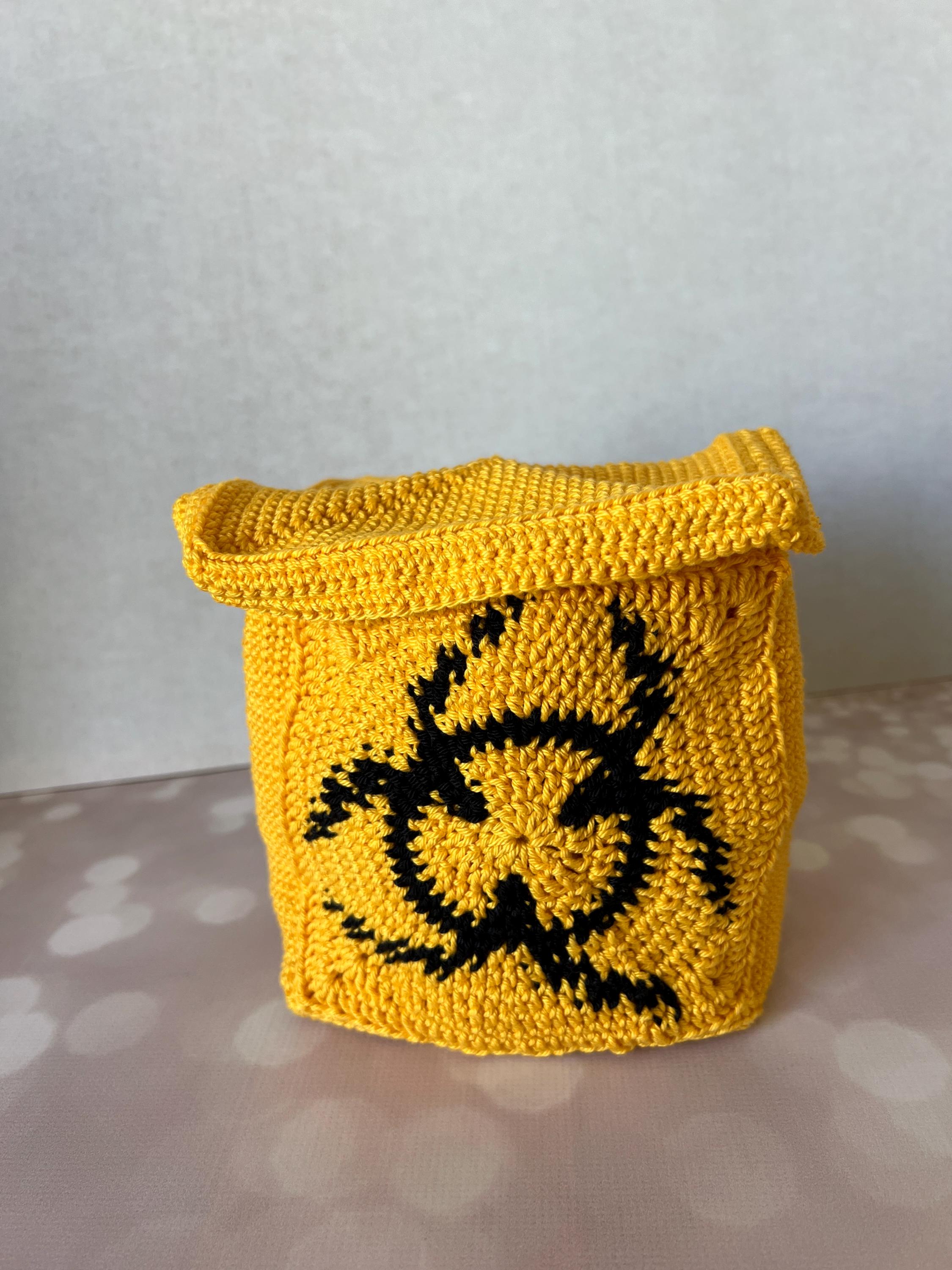 CROCHET PDF PATTERN: Biohazard Bin Pattern by @rezz.crochet- Fiber Art ...
