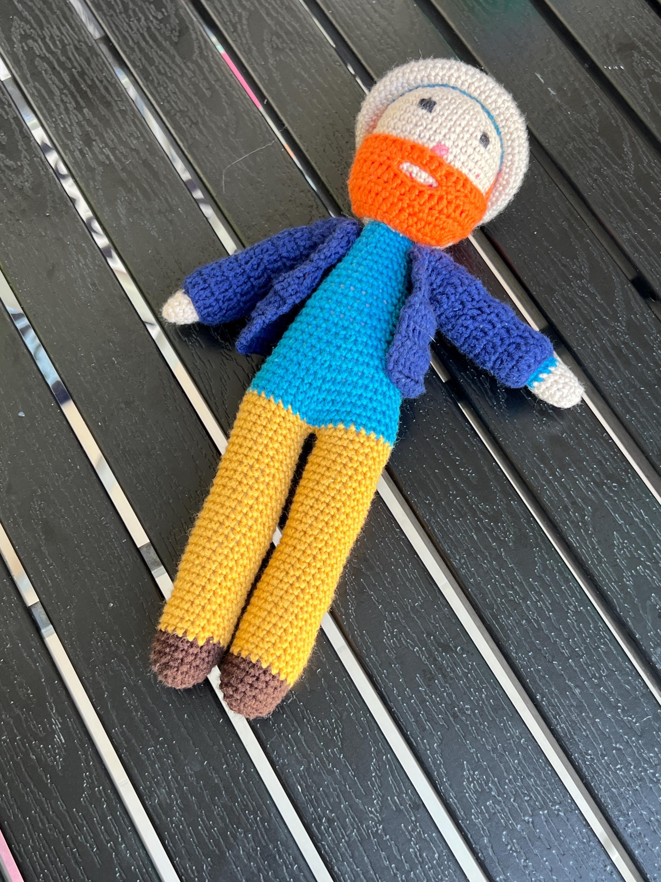 Crochet PDF Pattern-vincent Van Gogh Amigurumi, Famous Painter Crochet ...