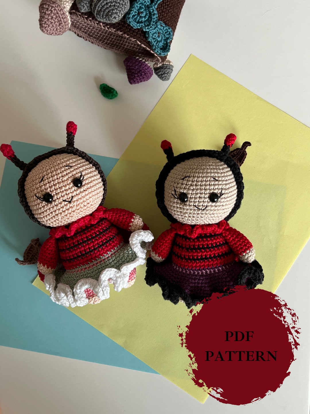 PDF Pattern Lulu the Ladybird Amigurumi Pattern by Rezzcrochet ...