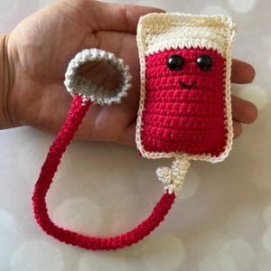 CROCHET PDF PATTERN: Iv Serum/ Blood Bag Amigurumi Surgical Tool ...