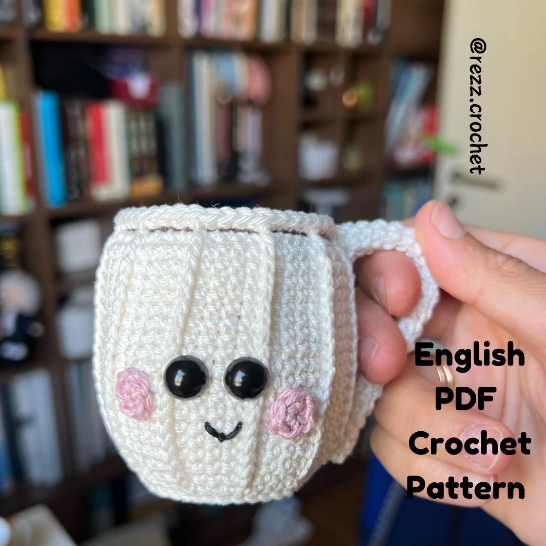 CROCHET PDF PATTERN: Black Coffee Mug Amigurumi Cup Pattern Toy by ...