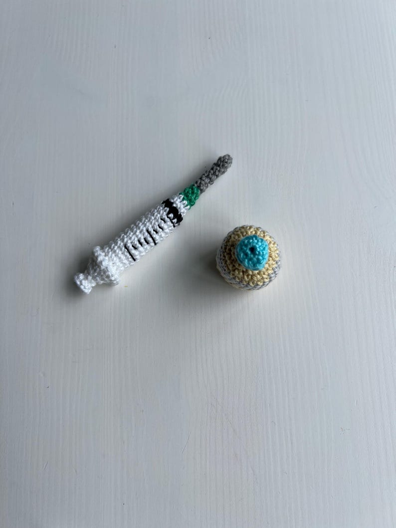 CROCHET PDF PATTERN: Local Anesthetic Flacon &syringe Amigurumi Tool ...