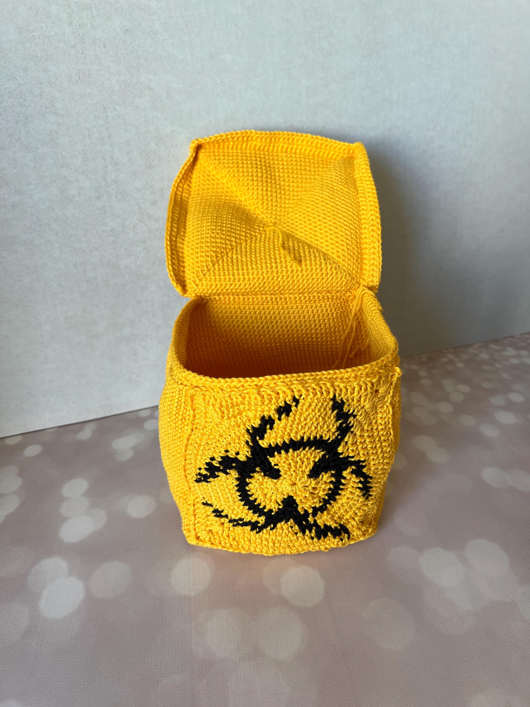 CROCHET PDF PATTERN: Biohazard Bin Pattern by @rezz.crochet- Fiber Art ...