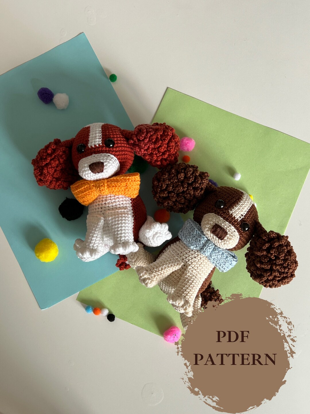 PDF Pattern Cavalier Dog Amigurumi English-puppy Crochet by @rezz ...