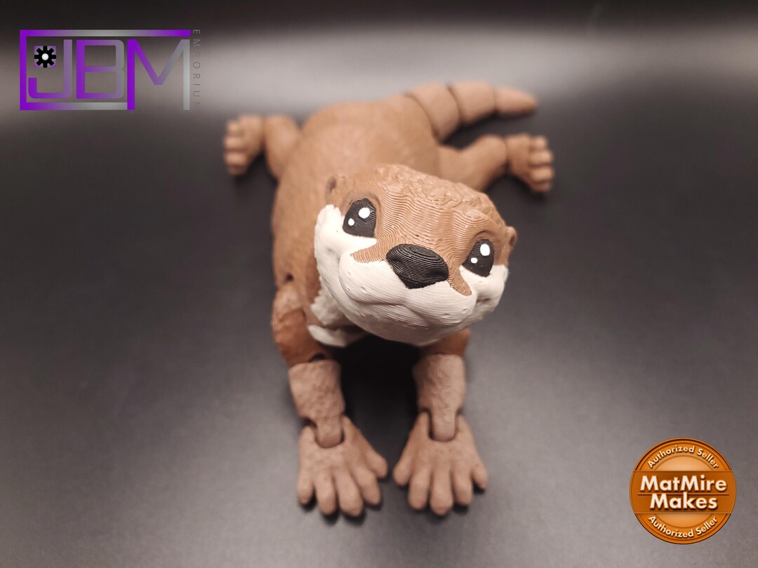 River Otter 3D Printed Articulated Fidget Toy - Etsy