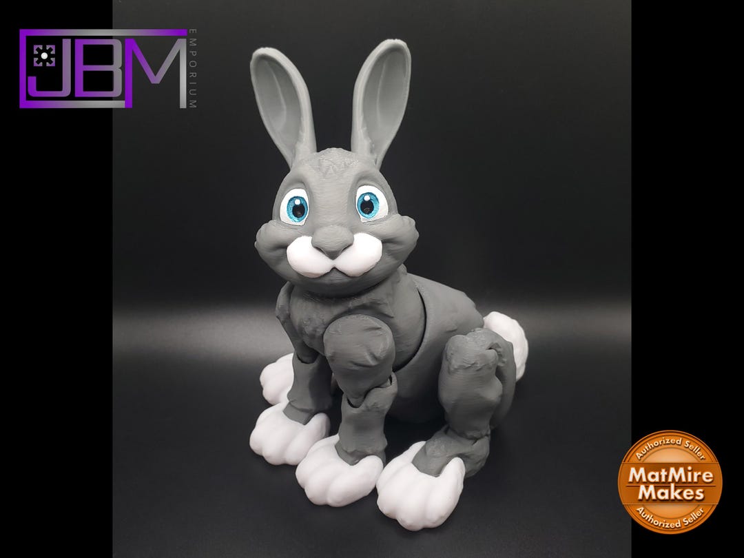 Bunny Rabbit 3D Printed Articulated Fidget Toy - Etsy
