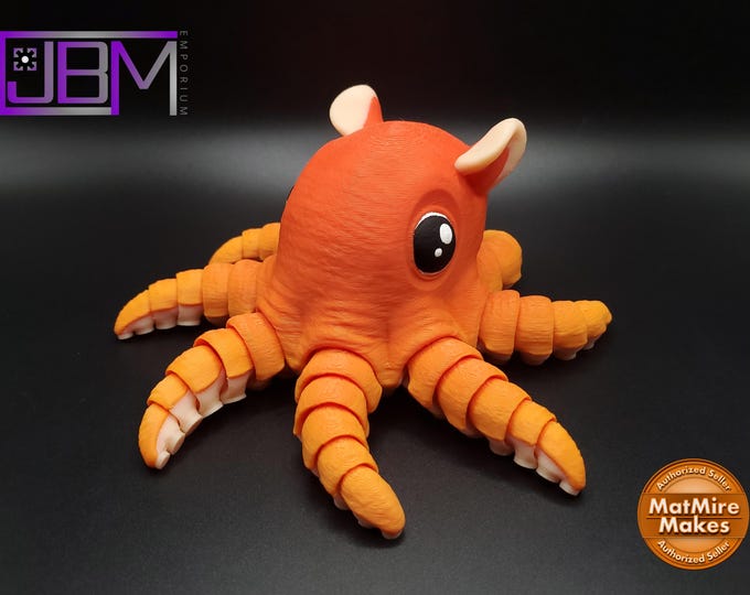 Flapjack Octopus 3D Printed Articulated Fidget Toy - Etsy