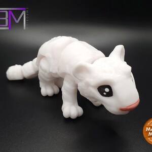 Mini Tiger Single-color 3D Printed Articulated Fidget Toy - Etsy