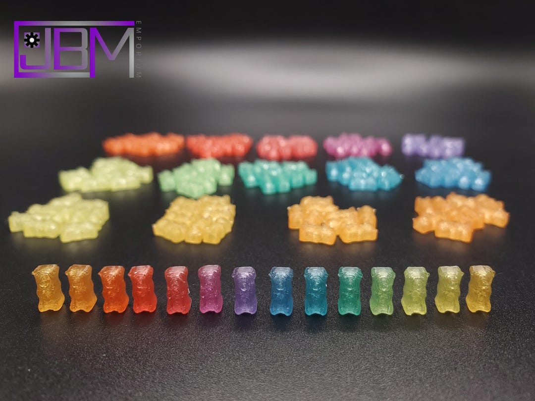 Life-size and Micro/mini Gummy Bears - 3D Printed - Etsy