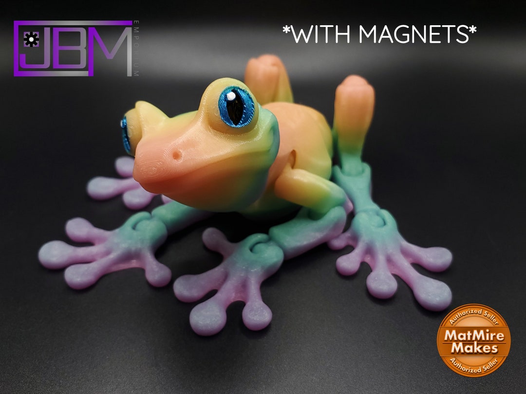 Tree Frog WITH MAGNETS 3D Printed Articulated Fidget Toy - Etsy