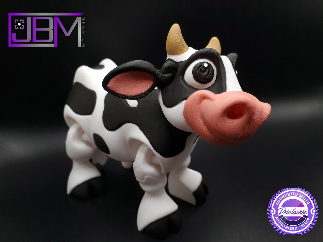 Holstein Cow 3D Printed Flexi Fidget Toy - Etsy