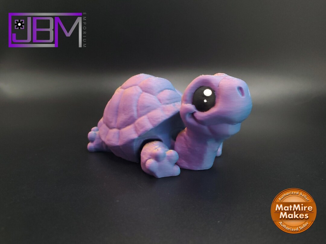 Mini Turtle 3D Printed Articulated Fidget Toy - Etsy