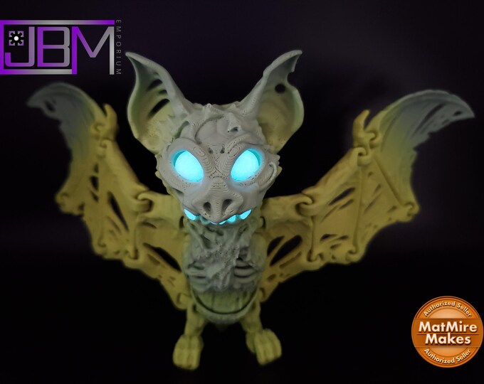 Halloween Pixie Bat | 3D Printed Articulating Flexi Fidget - Etsy