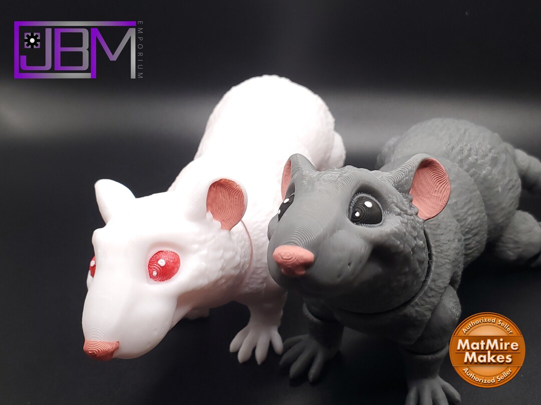 Rat 3D Printed Articulated Fidget Toy - Etsy