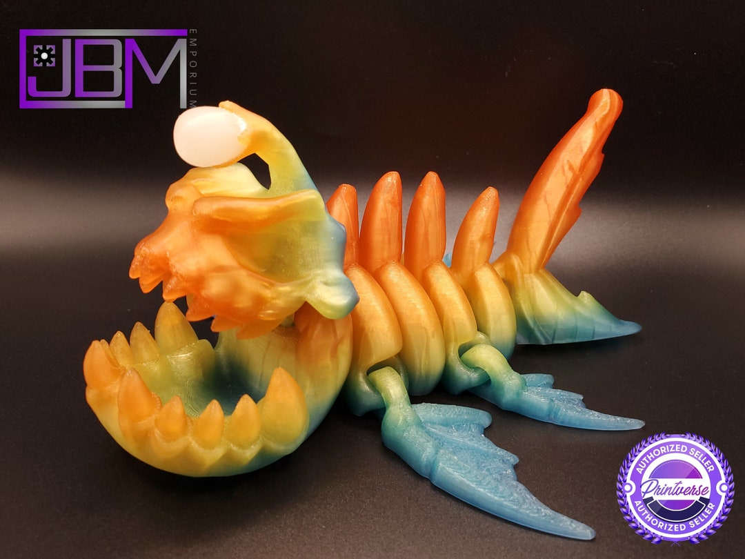 Skeleton Anglerfish 3D Printed Articulated Fidget Toy - Etsy