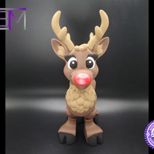Reindeer 3D Printed Flexi Fidget Toy - Etsy