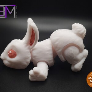 Mini Bunny 3D Printed Articulated Fidget Toy - Etsy