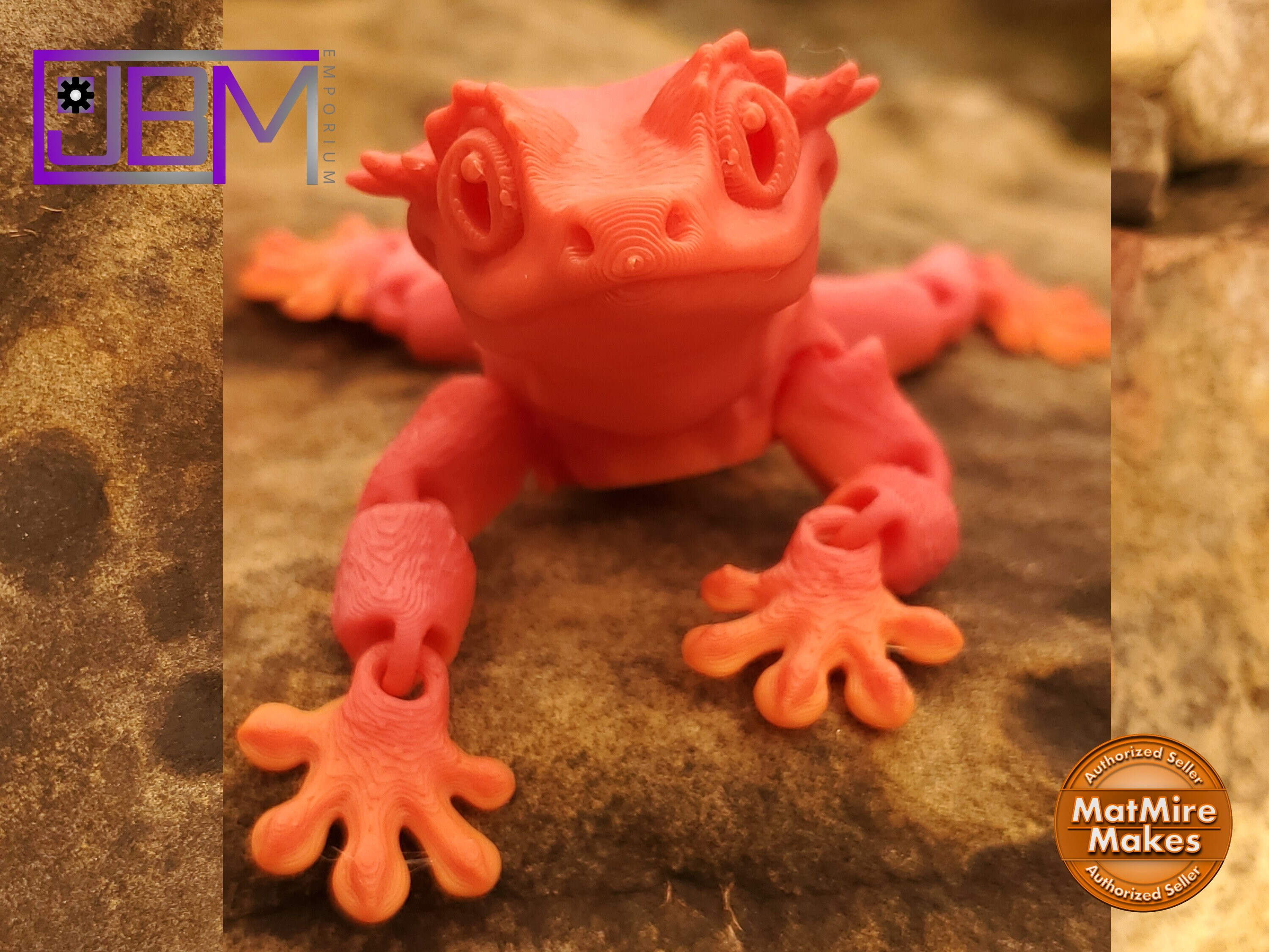 Realistic 3D Printed Articulated Crested Gecko Fidget Toy - Etsy