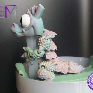 Mini Dragon Straw Topper: 3D Printed Fidget Toy for 10mm Straws - Etsy