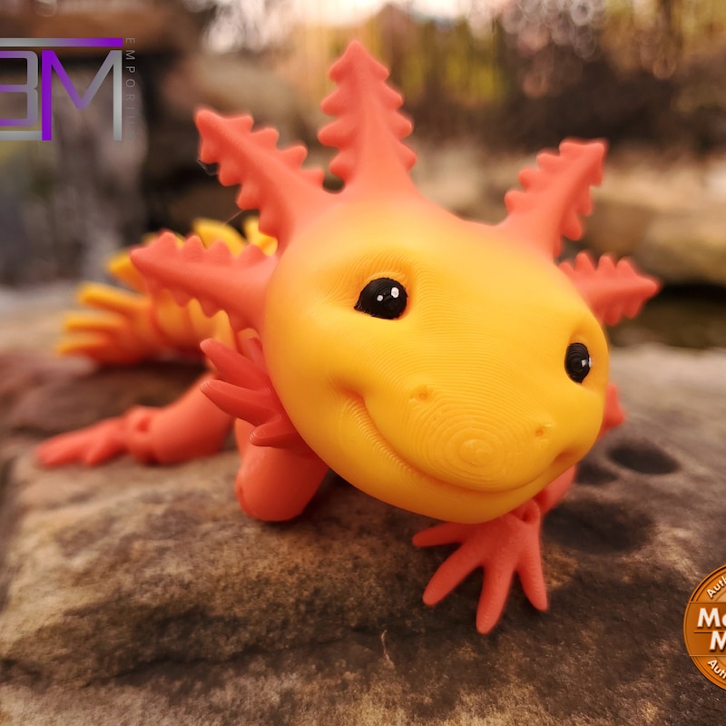 Axolotl 3d Print Stl - Etsy