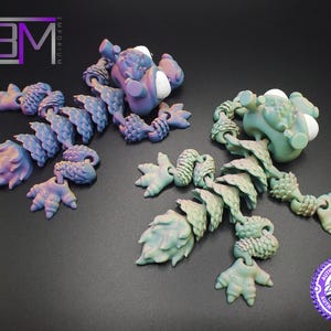 Mini Dragon Straw Topper: 3D Printed Fidget Toy for 10mm Straws - Etsy