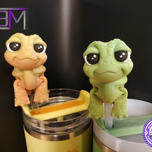3D Printed Flexi Turtle Straw Topper: Fidget Toy (fits 10mm Straws) - Etsy
