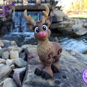 Reindeer 3D Printed Flexi Fidget Toy - Etsy