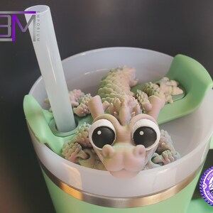 Mini Dragon Straw Topper: 3D Printed Fidget Toy for 10mm Straws - Etsy