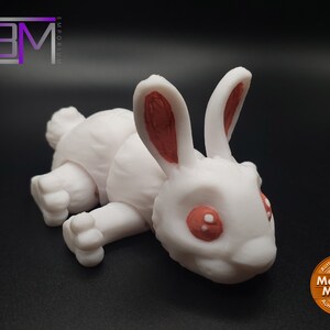 Mini Bunny 3D Printed Articulated Fidget Toy - Etsy