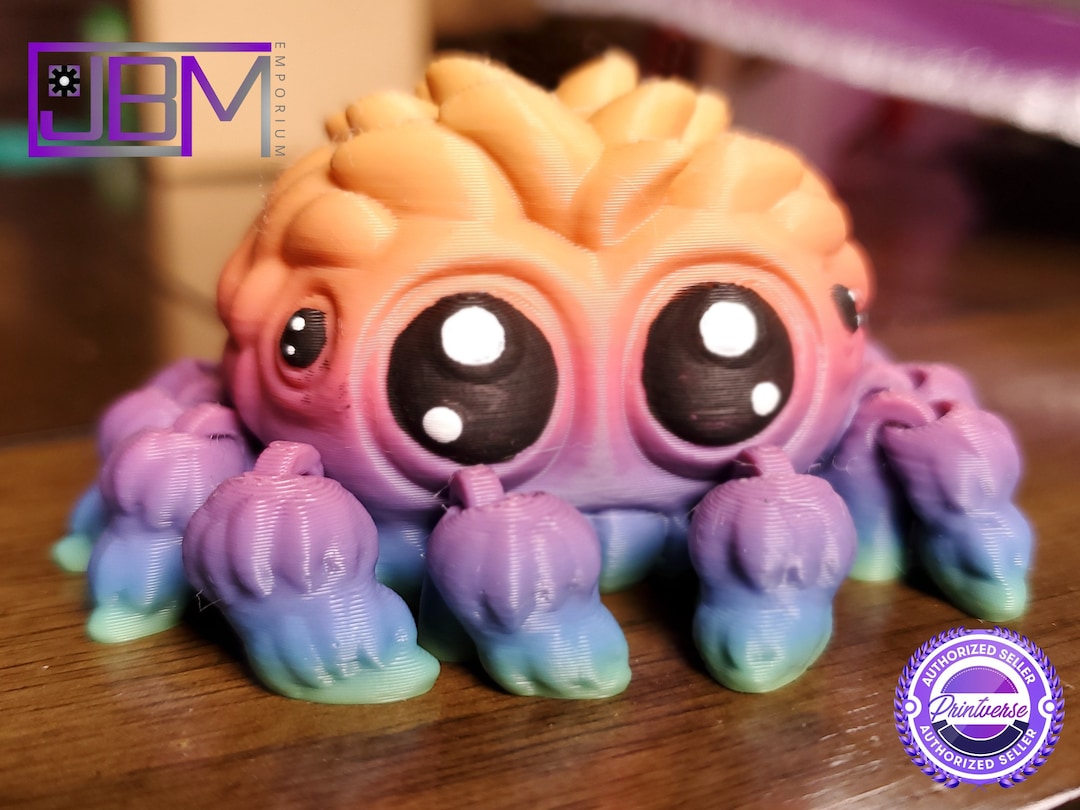 Jumping Spider Flexi 3D Printed Toy - Etsy