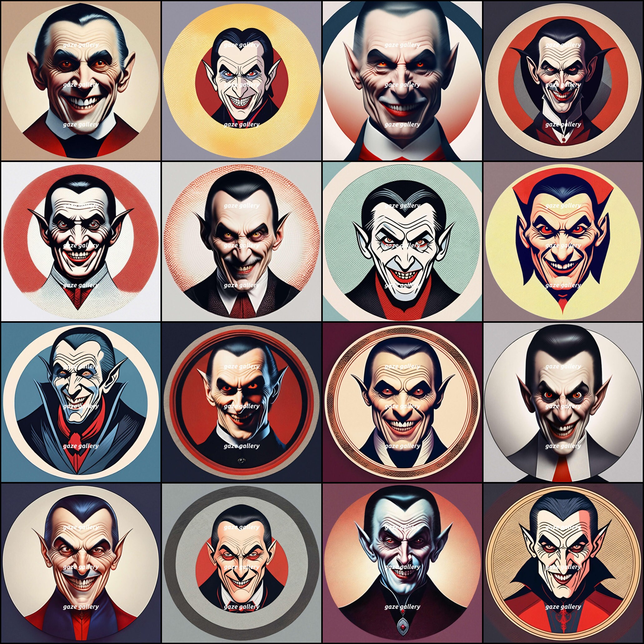 Dracula Stylized Portraits Digital Art Downloads High - Etsy