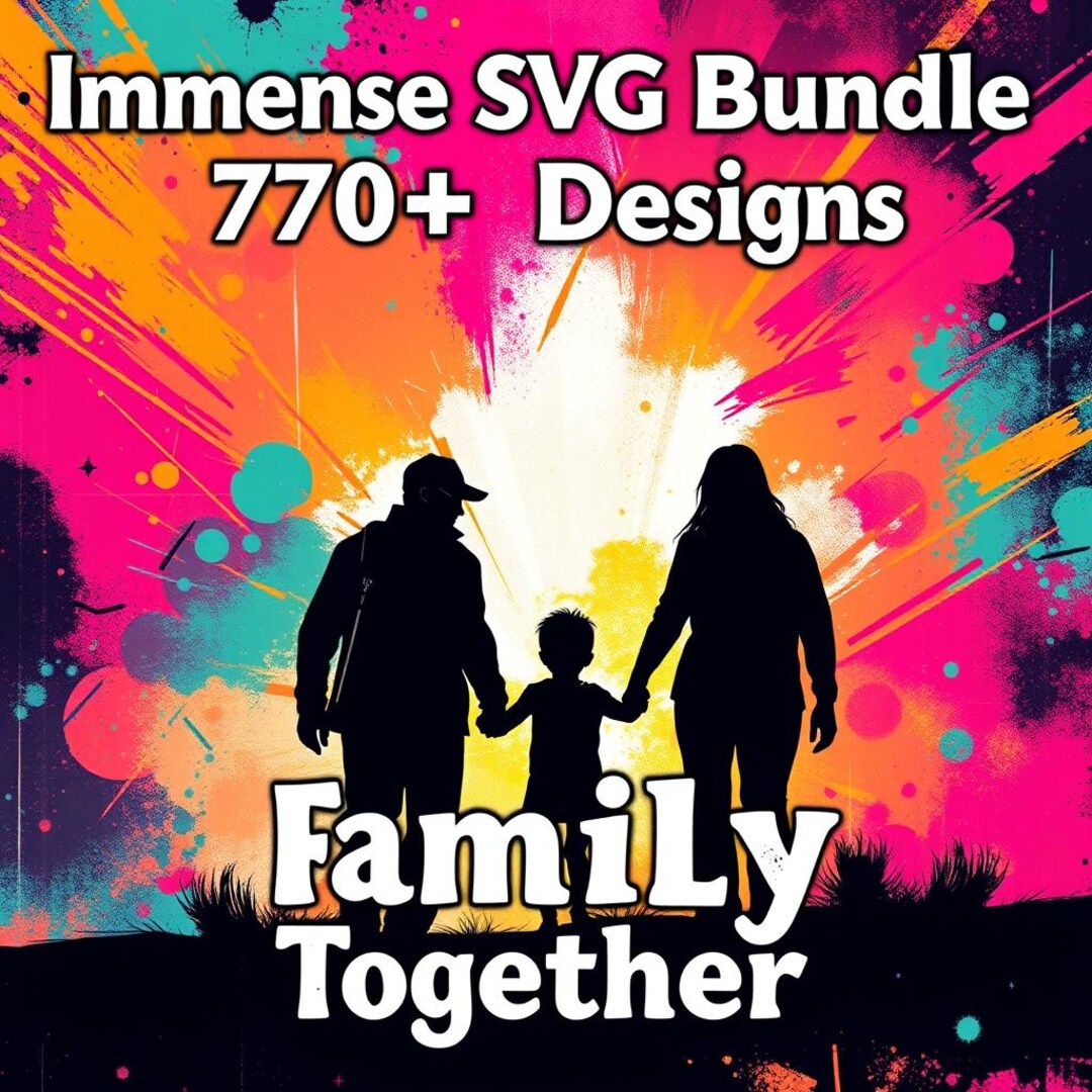 770+ Family SVG Designs Heartwarming Family Togetherness SVG Bundle for ...